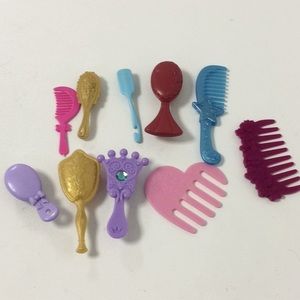 Mattel | Toys | Barbie Doll Set Of Doll Brushes | Poshmark